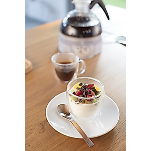 Bodum Pavina Glass, Double-Wall Insulated Glass, Clear, 2.5 Ounce, .08 Liter Each (Set of 2)