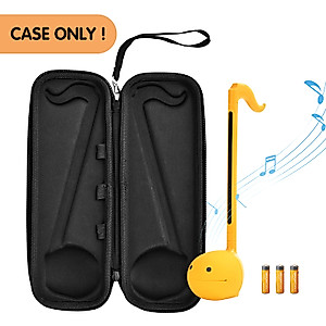ProCase Carrying Case for Otamatone Japanese Electronic Musical Instrument Portable Synthesizer, Storage Organizer Holder for Regular Size Instrument Music Toy Accessories, Kids Child Gift -Black