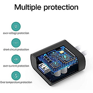 JDB QC 3.0 USB Wall Charger QC 3.0 Fast USB Wall Adapter Fast Charging Block Compatible with Wireless Charger iPhone,iPad,Samsung and More 2-Pack