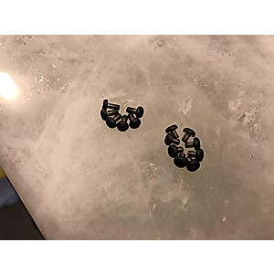 Stainless Steel Vintage Dark Bronze Scale, Pivot & Pocket Clip Screws Set for Spyderco Paramilitary 2 Knife - 9pcs