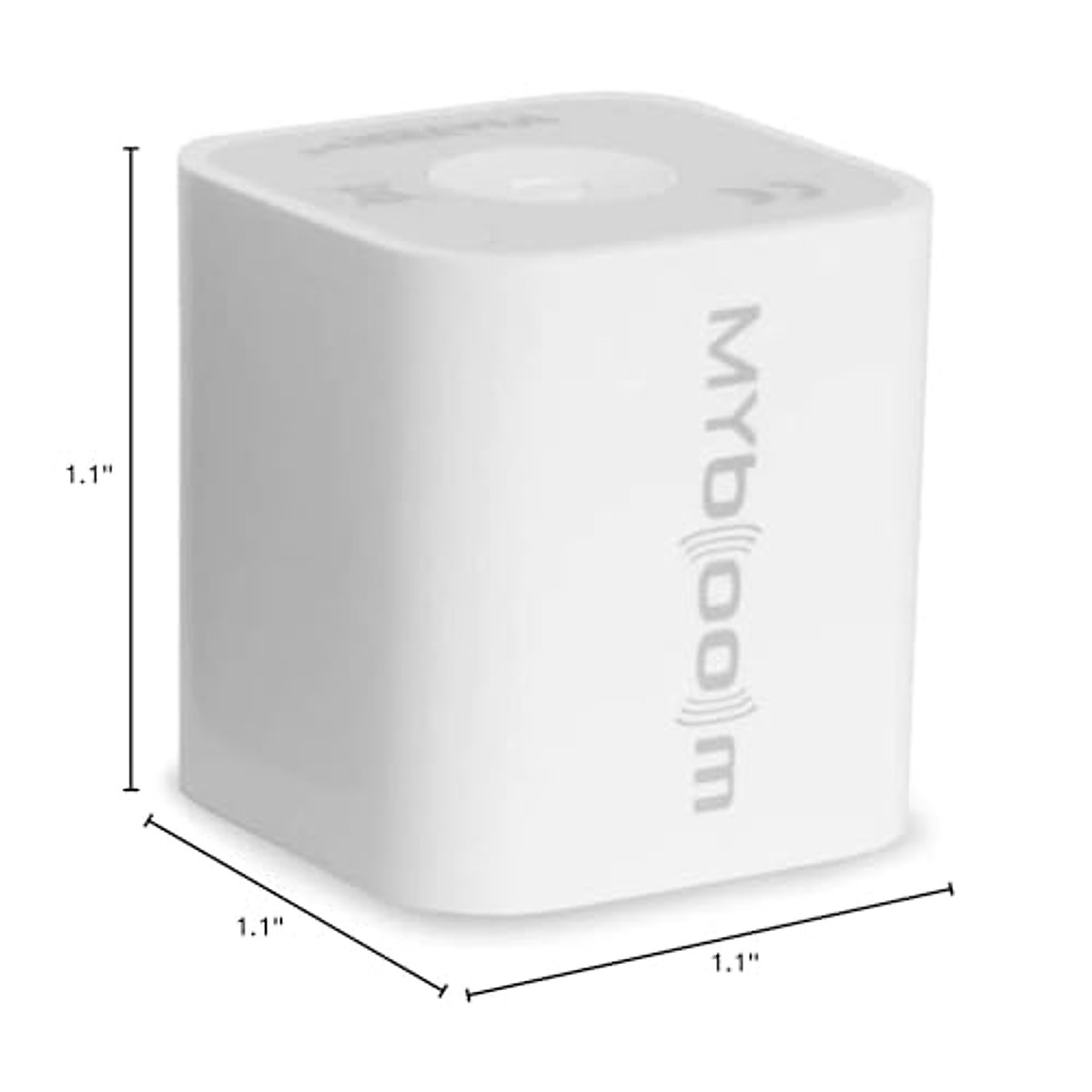 My Boom Bluetooth Speaker-White- Portable- Rechargable- Compact