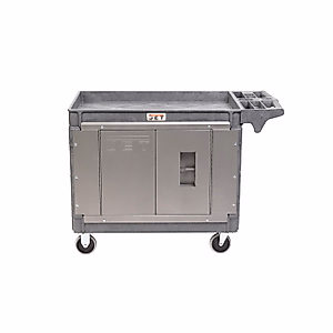 JET PUC-3725 Resin Utility Cart with JT1-126 LOAD-N-LOCK Security System