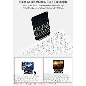 Waveshare Pi 400 GPIO Header Adapter, Header Expansion, 2X 40PIN Header, Leaning Version