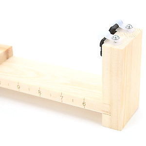 Paracord Jig Natural Wood Loose Rope Braider, Woven Wooden Frame Tool Kit Paracord Jig Faster for U Shaped Bracelet for Bracelet Weaving