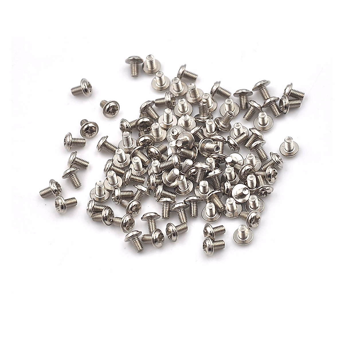 OPYTR Screw Anchors 100Pcs M3 Screw PC Case Hard Drive Precision PSU 6/32" Hex Screws for Computer Floppy DVD ROM Motherboard M3X5 5mm Anchors