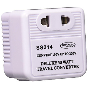 SEVEN STAR SS214 Deluxe 50 Watt Voltage Converter Step Up Transformer