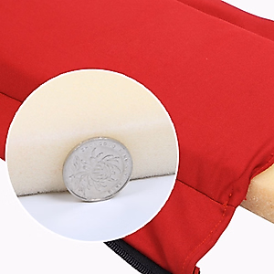 Loghot 2 Set Large Chair Armrests Pillow with Foam Cover Soft Armrest Cushion Pad for Home or Office Chair (Black)