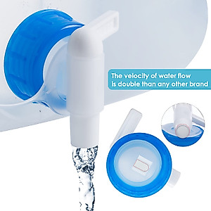 Gowithwind Collapsible Water Container Jug, 5.3 Gallon BPA Free Water Storage Carrier with Spigot, for Camping Backpacking Hiking Outdoors & Emergency, Food-grade Foldable Portable Survival Gear