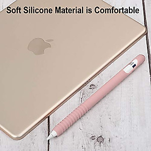 Case for Apple Pencil Grip 1st Generation Apple Pencil Cover Holder for Apple Pencil Sleeve Apple Pen Accessories with Protective Nib Cover Compatible with Apple Pencil 1st Generation Pink