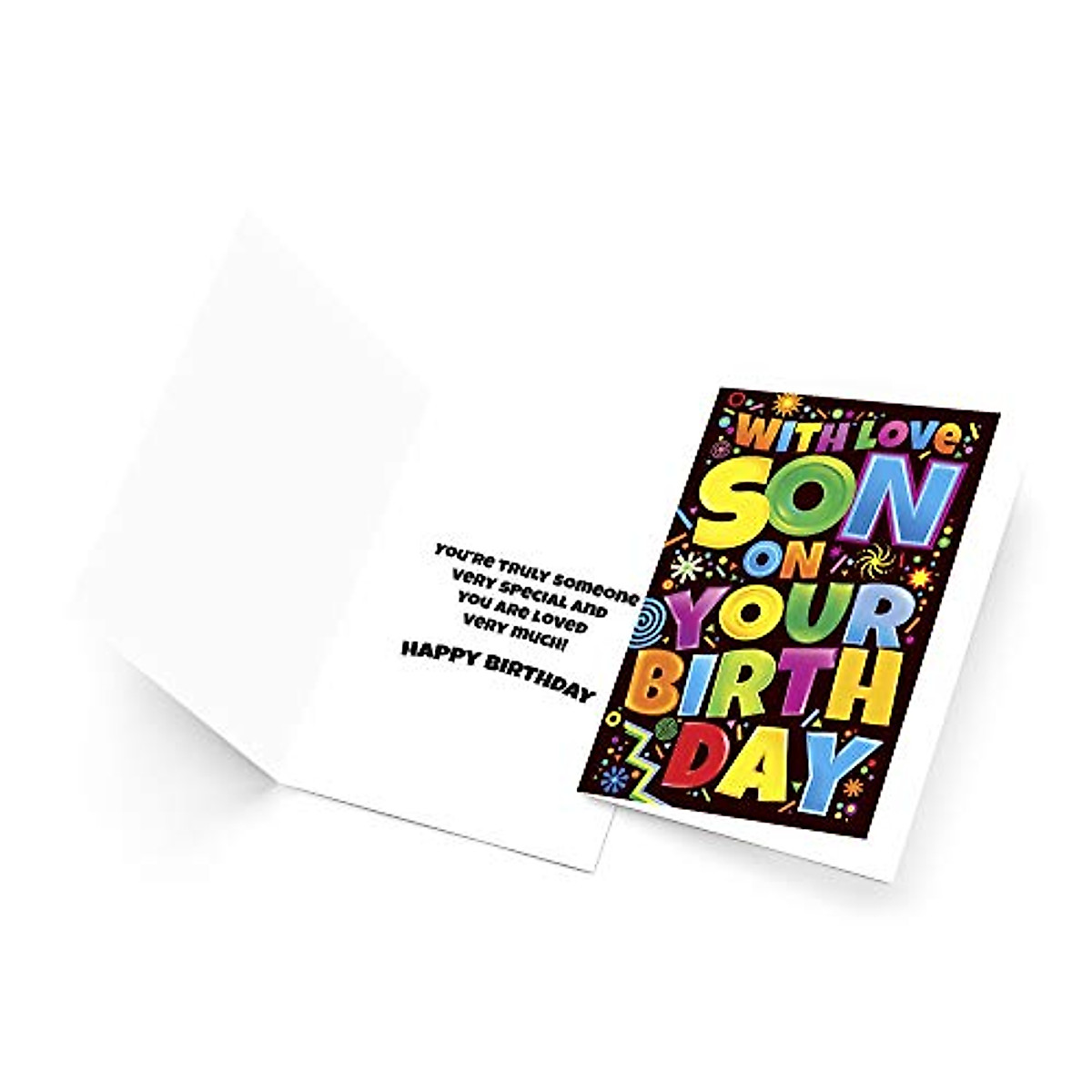 Happy Birthday Card For Son. With Love. You're Truly Someone Very Special | Made in America | Eco-Friendly | Thick Card Stock with Premium Envelope 5in x 7.75in | Packaged in Protective Mailer | Prime Greetings