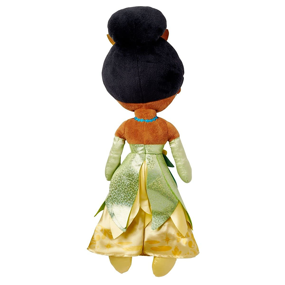 Disney Store Official Princess Plush Doll (Tiana from The Princess and The Frog) Medium 14 Inches, Princess Dolls with Embroidered Features, Plush Toys, Princess Toys for Girls