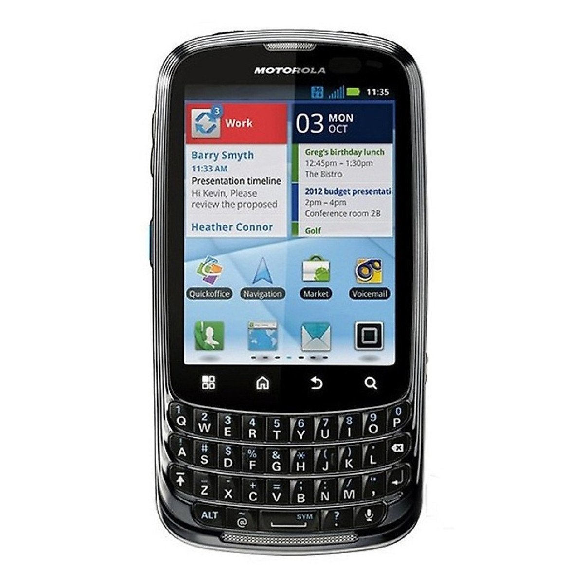 Motorola Admiral XT603 Sprint CDMA Extremely Durable 3G Android Smartphone - Dark Gray