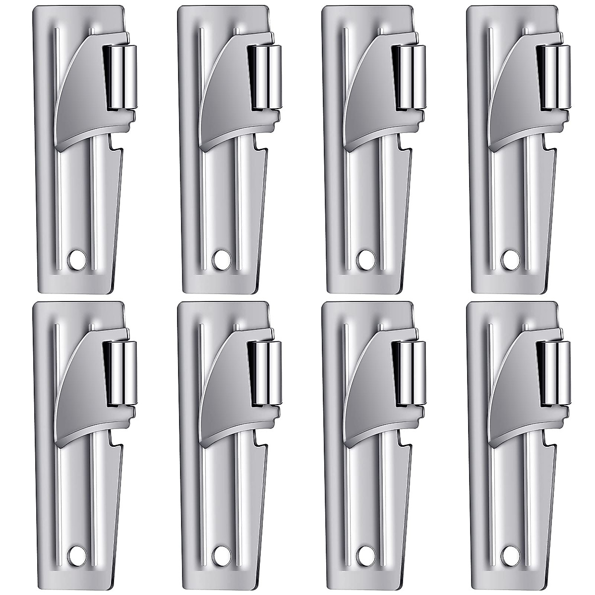 P-51 Camping Can Opener Stainless Steel Military Can Opener Survival Can Opener Army Can Opener Backpack Can Opener (8 Pieces)
