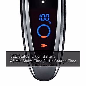 Panasonic ARC5 Electric Razor for Men with Pop-Up Trimmer, Wet/Dry 5-Blade Electric Shaver with Intelligent Shave Sensor and Multi-Flex Pivoting Head – ES-LV65-S (Silver)