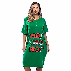 4361-103-2X Just Love Short Sleeve Nightgown / Sleep Dress for Women / Sleepwear,Green - Ho Ho Ho