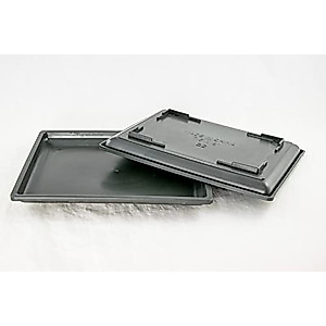 2 Black Plastic Humidity/drip Tray for Bonsai Tree - 7.5"x 5.75"x 0.75"