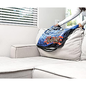 Yu-Gi-Oh! Blue-Eyes White Dragon Fleece Throw Blanket | 45 x 60 Inches