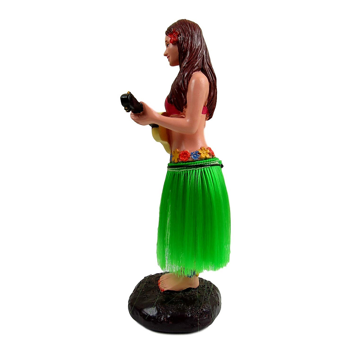 Franchise Figurine Hawaiian Hula Girl Dashboard Doll with Ukulele Bobbleheads for Car Dashboard Collection Figurines Gifts for Home Decoration Doll Dashboard Hula Girl 6" Valentines Gift