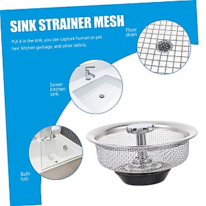 Homoyoyo 2pcs Sink Strainer Kitchen Sink Basket Sink Sink Hair Catcher Kitchen Sink Food Catcher Bathtub Drain Stopper Sink Stopper Strainer Filter Drain Basket