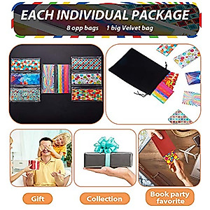 Optical Bookmarks Laminated Book Markers Creative Colored Bookmarks Reading Bookmarks for School Office Teacher Student Classroom Stationery Supply (80)