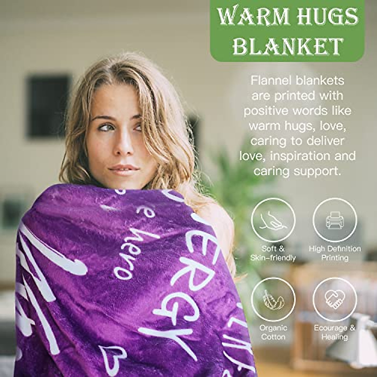 Suhctuptx Get Well Soon Gifts for Women, 14 pcs Care Package Feel Better Sympathy Gift Baskets Includes Warm Hugs Blanket Insulated Tumbler for Mom Female Friend Sister - Stress Relief Encouragement