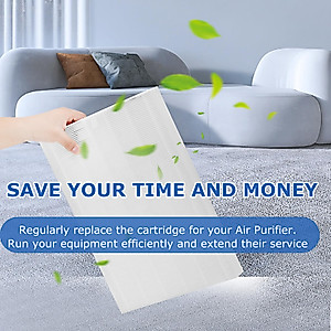 Filter X 1712-0089-01, HEPA Filter Replacement for Winix XQ, XQ Tower Air Purifier, H13 HEPA Filter Set for Winix XQ 1712-0089-01, 2 High-Efficiency True HEPA Filters & 2 Activated Carbon Filters