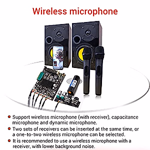 Bluetooth-compatible 5.1 Power Amplifier Board AUX Speaker 2.1CH Stereo- Home Music Wireless Modules Home Theater System Bluetooth-compatible Surround Sound Speaker Wireless