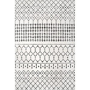 nuLOOM Zola Geometric Moroccan Area Rug, 5' x 8', Grey