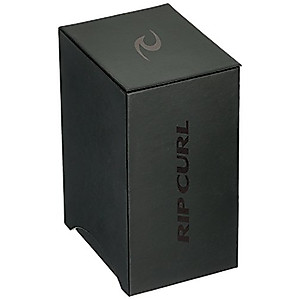 Rip Curl Men's Cambridge Quartz Sport Watch with Silicone Strap, Black, 22 (Model: A3088-BLK)