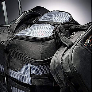 Samsonite Ripstop Wheeled Rolling Duffel Bag, Blue, 35-Inch