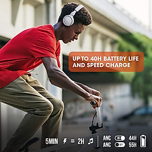 JBL Tune 510BT: Wireless On-Ear Headphones with Purebass Sound - Rose (Renewed)