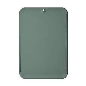 Premium Upgraded doblé Non-Scratch Flexible Cutting Board for Chopping, Scratch Free, Juice Grooves with Easy Grip Handle, Non-Slip Dishwasher Safe for Kitchen 9.3" x 13.7" (Orkid Green)