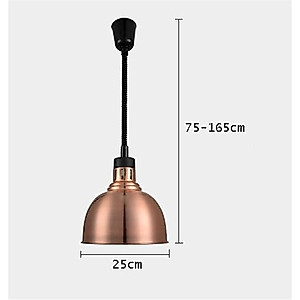 Heat Lamp Food Warmer Professional Heat Lamps Food Holding Warming Equipment Buffet Warmer with Bulb,Barbecue Light Food Insulation Lamp,