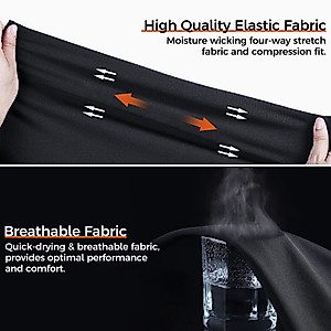 COOLOMG Compression Leg Sleeves White M