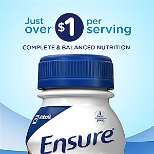 Ensure Original Nutrition Shake with 9 Grams of Protein, Meal Replacement Shakes, Milk Chocolate, 8 fl oz (Pack of 16)