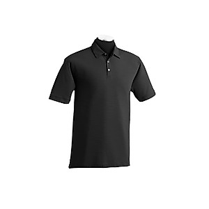 Callaway Men's Golf Short Sleeve Tonal Stripe Polo Shirt, Black, Small