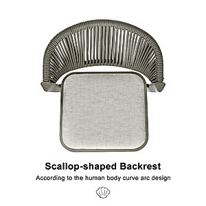 PURPLE LEAF Set of 2 Bar Stools Outdoor Barstools with Footrest Farmhouse Metal Bar Height Stools for Indoor Wicker Gray Bar Chairs