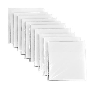 Multibey Transparent Sticky Notes Pad, 3x3" Waterproof Self-Adhesive Clear Memo Message Reminder, 10 Packs 500 Sheets (3 x 3 Inches)