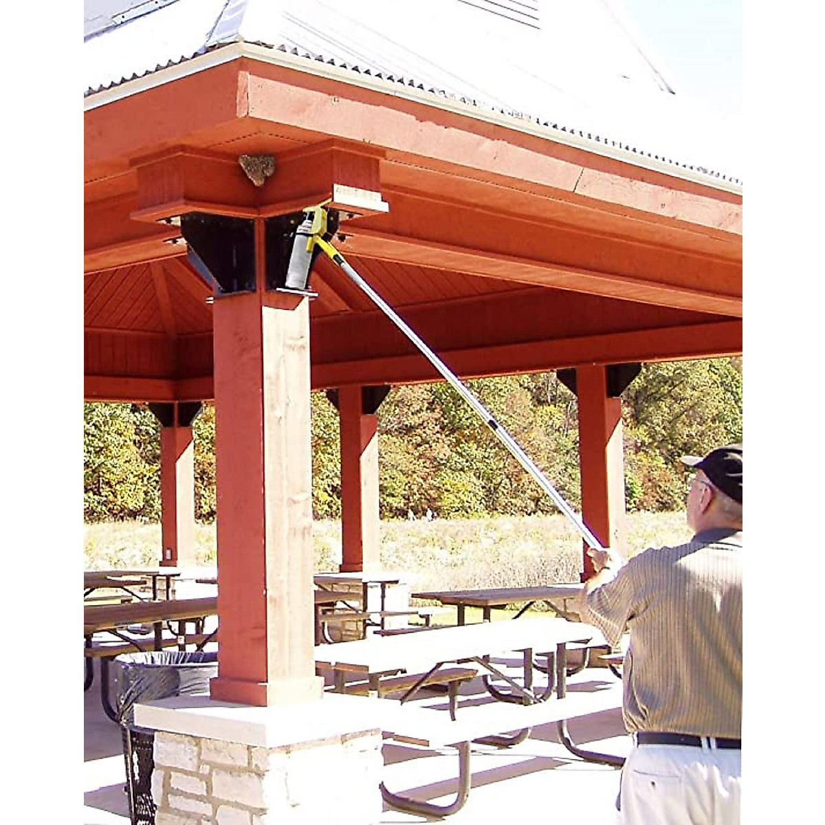 Gotcha Sprayer Homeowner Adapter GSH0104 Spray Aerosol Cans from The End of an Extension Pole(Sold Separately) Wasp & Hornet Spray,Spider Removal,Tree Prunning,Window Cleaner,Lubricant,Spray Paint