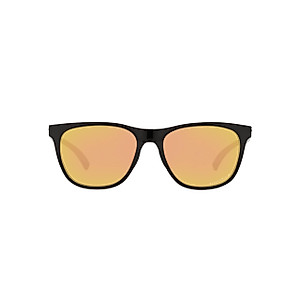 Oakley Women's OO9473 Leadline Square Sunglasses, Polished Black/Prizm Rose Gold Polarized, 56 mm