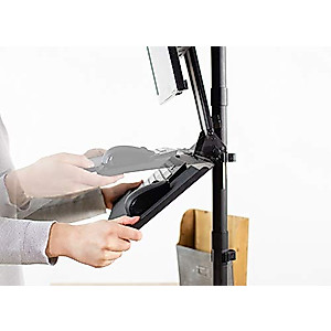 VIVO Computer Keyboard and Mouse Platform Tray, Adjustable VESA Mount Attachment, MOUNT-KB02