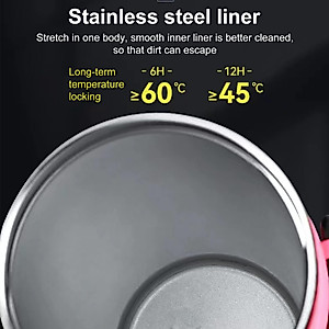 cdar Stainless Steel Coffee Cup 710ml Double-layer Insulated Coffee Mug Tumbler Travel Flask Hot Cold Water Bottle Car Vacuum Flask Black