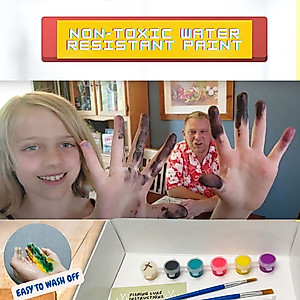 Create-A-Lure Top Water Edition Lure Making Kit, Paint Your Own Fishing Lures, Kids Painting Crafts with 2 Lures, Kid-Safe Washable Paint Colors, Paint Brushes and Hooks