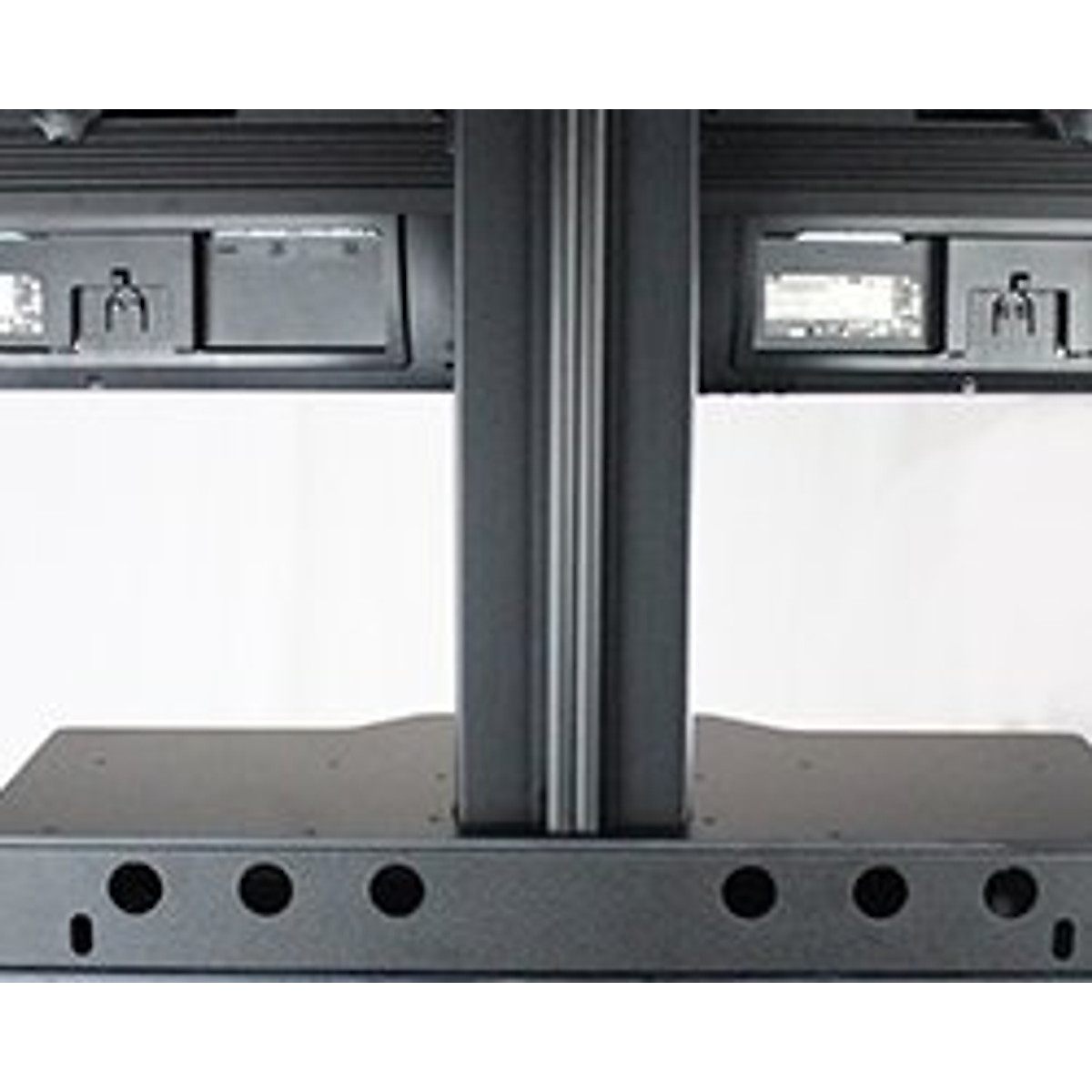 The Duke Standing Desk Converter for Dual Monitors Up to 30 lbs w/VESA Mount - Made in The USA