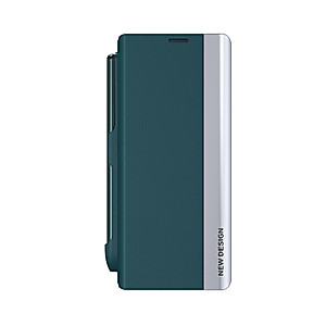 Ephoou Compatible with Samsung Galaxy Z Fold 5 Phone Case with S Pen Slot and S Pen Replacement, Full Body Protective Cover Flip PU Leather [Kickstand Feature] for Samsung Galaxy Z Fold5 QHCX-Green