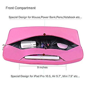 HESTECH Laptop Shoulder Bag, 15.6 Laptop Case Sleeve Business Messenger Briefcase Carrying Handbag for Women Men Fits 15-16 Inch Dell HP Acer Aspire 5/Predator Helios 300 Chromebook Ultrabook,Pink