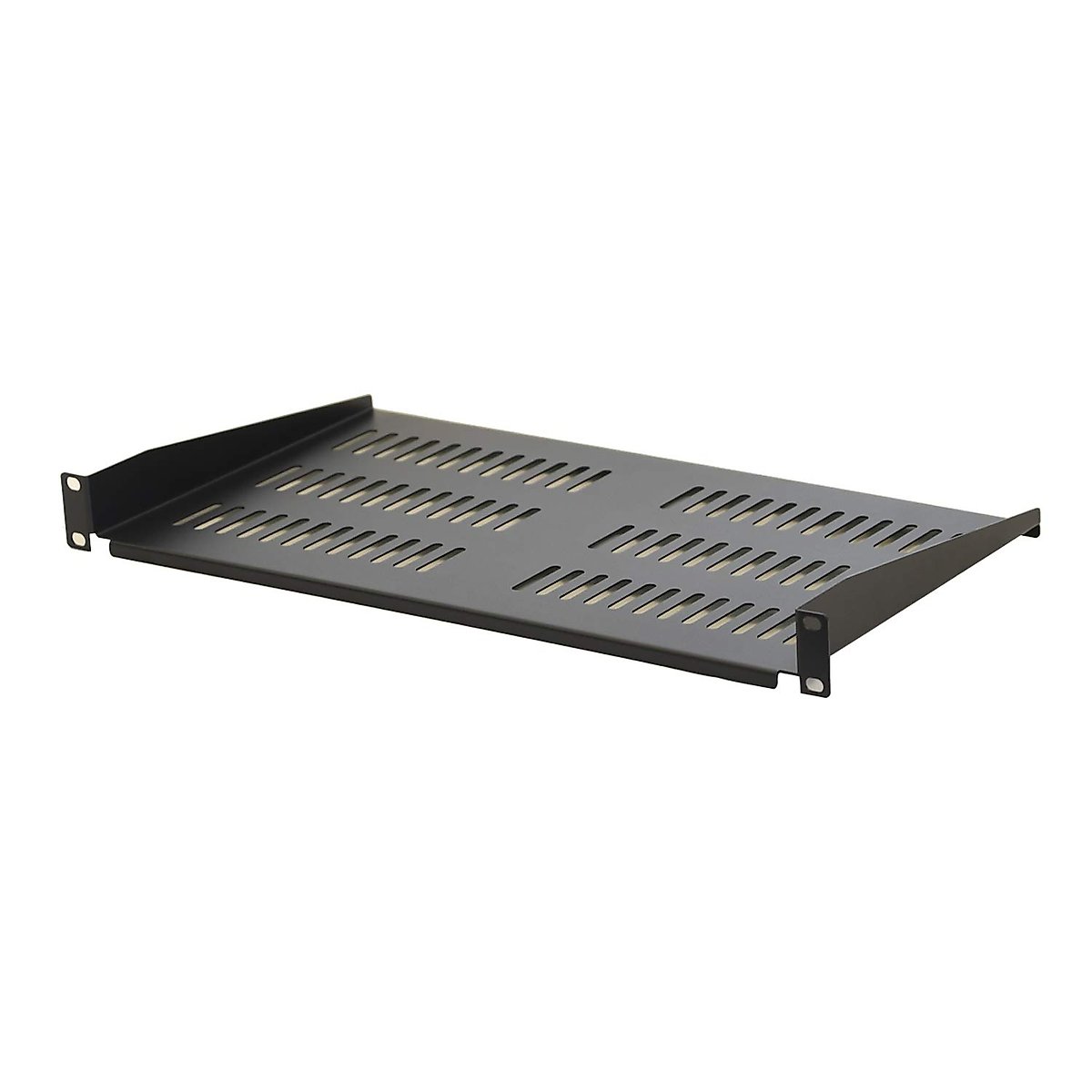 Aeons 1U Universal Server Rack Shelf Vented Rackmount Cantilever Shelf 10" Deep, for 19” IT Network Rack Cabinet Enclosure - Fixed Server Rack Cabinet Shelf 2-Pack