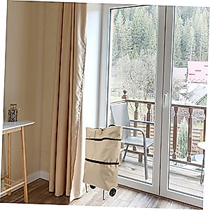 Cabilock Trolley Foldable Shopping Cart Folding Shopping Cart Trolly Dolly Cart Collapsible Suitcase Trolley Grocery Cart Bag Collapsible Luggage Cart Reusable Grocery Bag Grocery Tote Bag