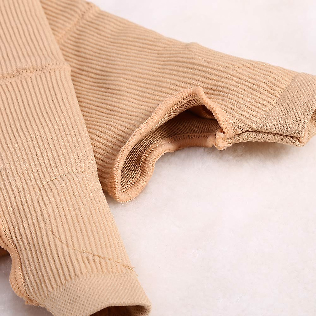 Compression Thumb Gloves, Thumb Wrist Compression Gloves, Pair of Elastic Thumb Support Brace Compression Wrist Support Fingerless Glove Sleeves with Gel Pad, for Sprains Joint Pain