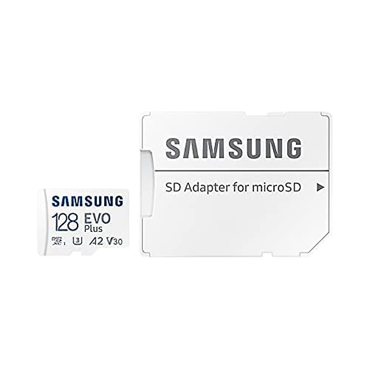 Samsung Evo Plus microSD SDXC U3 Class 10 A2 Memory Card 130MB/s with SD Adapter 2021 (128GB)
